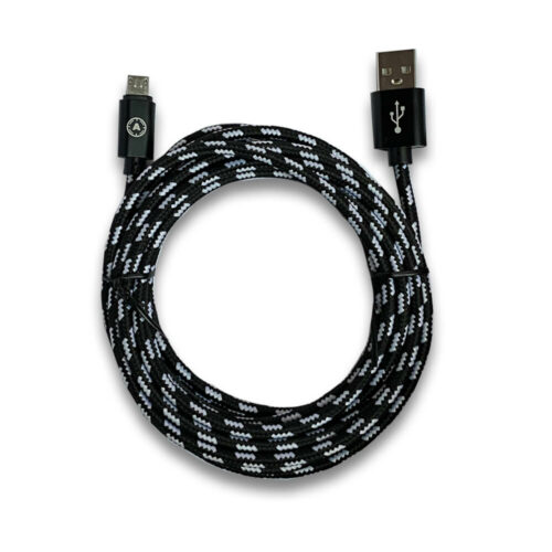 Black Alu AiM Micro USB Cable - AimControllers