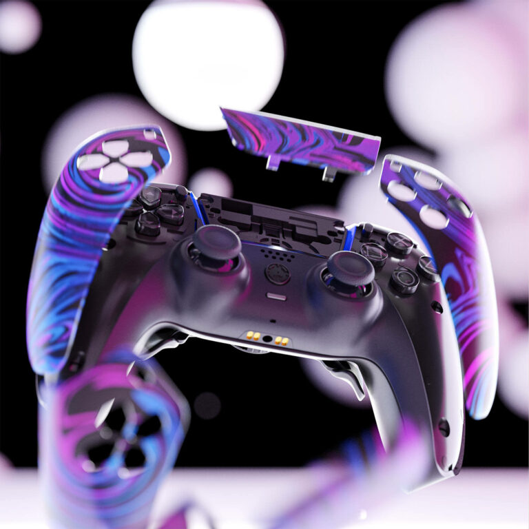 PS5 Arrow Red Snap Panel - AimControllers